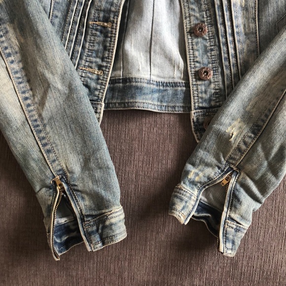 Vanilla Star | Jackets & Coats | Cropped Distressed Soft Jean Jacket S ...